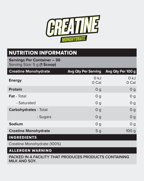 Creatine Monohydrate by Muscle Nation – Supplement Warehouse