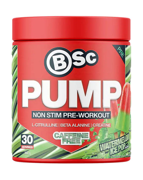 PUMP Non Stim Pre-Workout By BSc Supplements – Supplement Warehouse