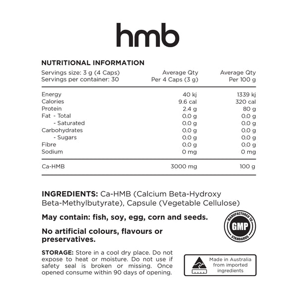 HMB (Capsules) by Switch Nutrition – Supplement Warehouse