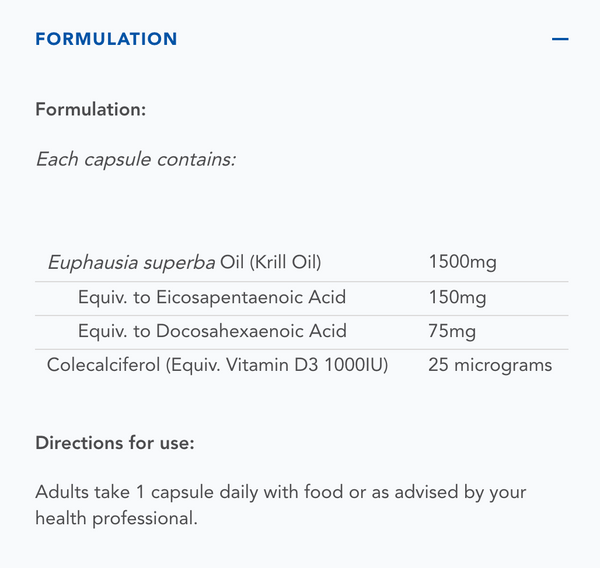 King Krill 1500 by Caruso's Natural Health – Supplement Warehouse