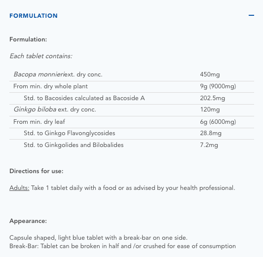 Mega Memory by Caruso's Natural Health – Supplement Warehouse