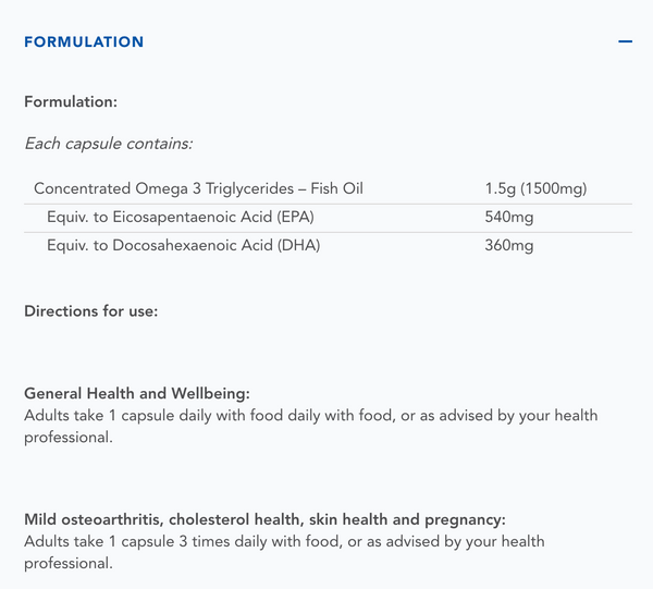 Triple Strength Fish Oil by Caruso's Natural Health – Supplement Warehouse