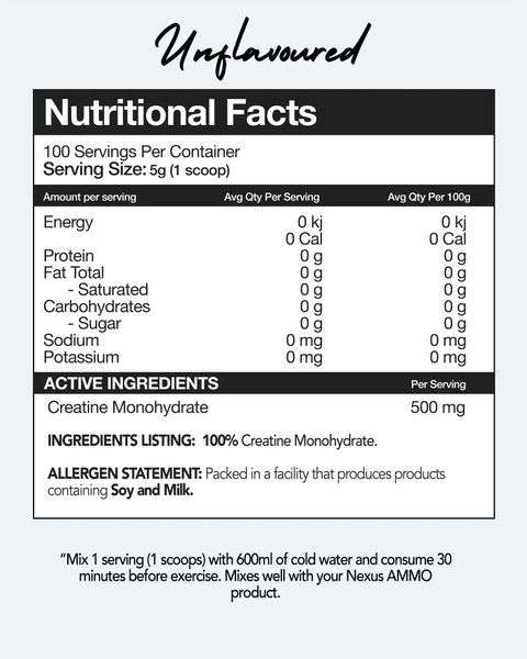 Creatine by Nexus Sports Nutrition – Supplement Warehouse
