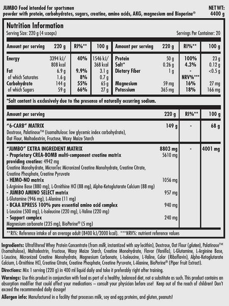 Jumbo by Scitec Nutrition – Supplement Warehouse